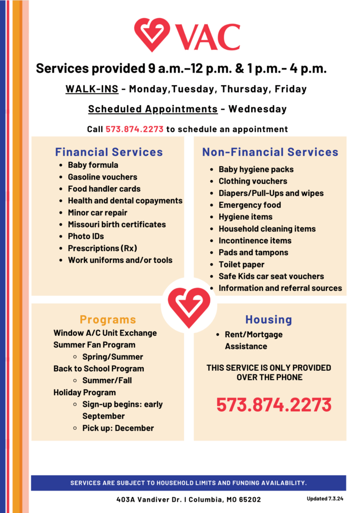 Lobby Information - Voluntary Action Center